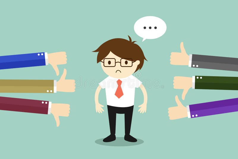 Business Concept, Businessman Get Feedback from Other People. Stock ...