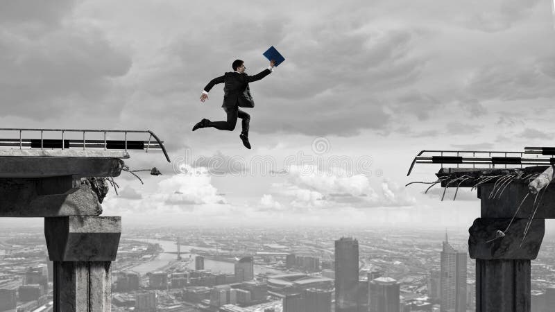 Business Concept of Businessman Overcome the Problems Stock Image ...