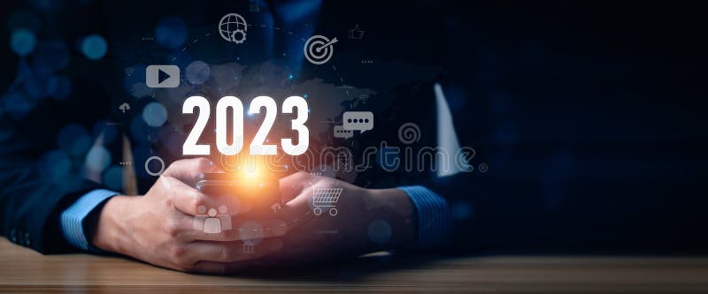 2023 Business Concept, Businessman Showing Online Business Trends and ... 2023 Business Concept, Businessman Showing Online Business Trends and ...
