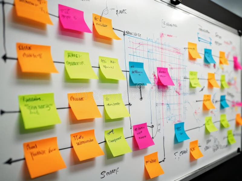 Business Concept - Color Image of Team on the Office Desk in with a ...