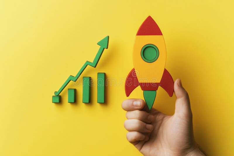 Business Concept Colorful Stickers for Review Process on a Yellow ...