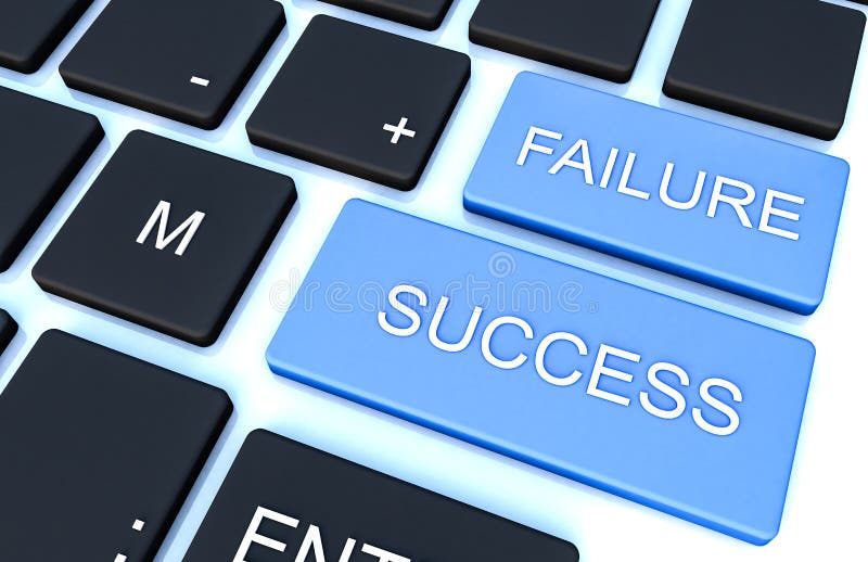 Business Concept: Computer Keyboard with Success Key Stock Illustration ...