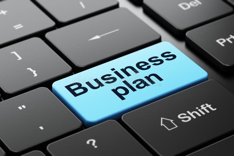Business Concept: Business Plan on Computer Keyboard Background Stock ...