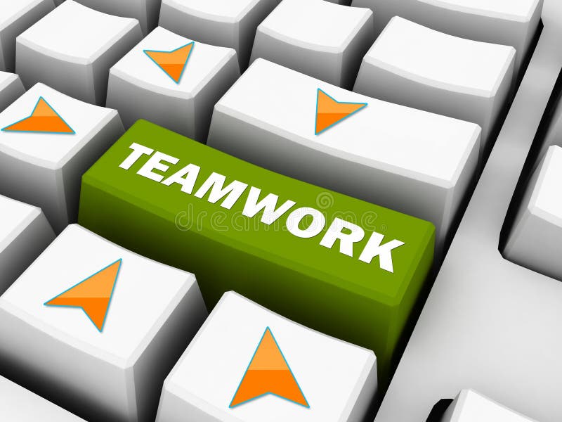 Business Concept: Computer Keyboard with Word Teamwork, Stock ...