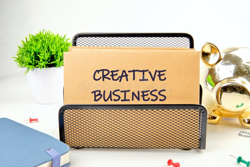 Business Concept. CREATIVE BUSINESS Written on a Paper Envelope Stock ...