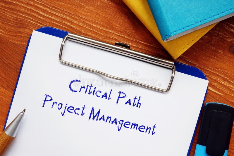 Business Concept about Critical Path Project Management with Phrase on ...