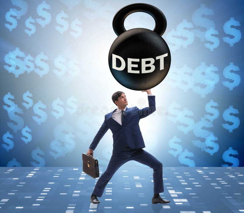 Business Concept of Debt and Borrowing Stock Photo - Image of ...