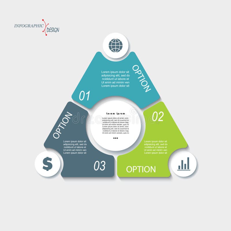 Business Concept Design with Circle and 6 Segments. Infographic Stock ...