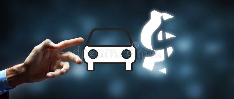 Business Concept Dollar Sign and Car Stock Photo - Image of repair ...
