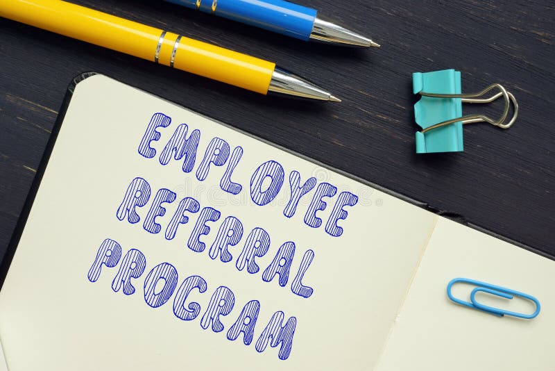 Employee referral program stock photo. Image of poster - 247137320