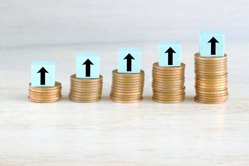 Business Concept for Financial Growth, Interest Rate Increase ...