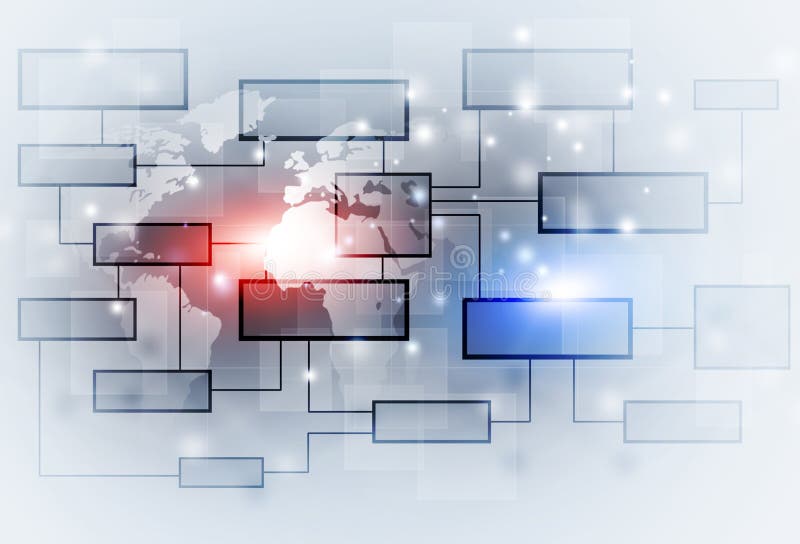Business Concept Flow Chart Stock Illustration - Illustration of ...