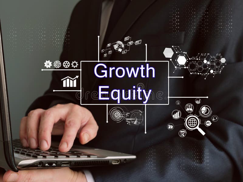 Business Concept about Growth Equity with Sign on the Sheet Stock Image ...
