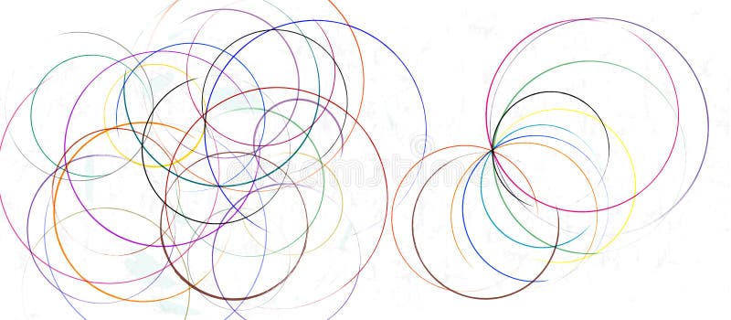 Business Concept, Hand Drawn Messy Circles, Forming for Network, with ...