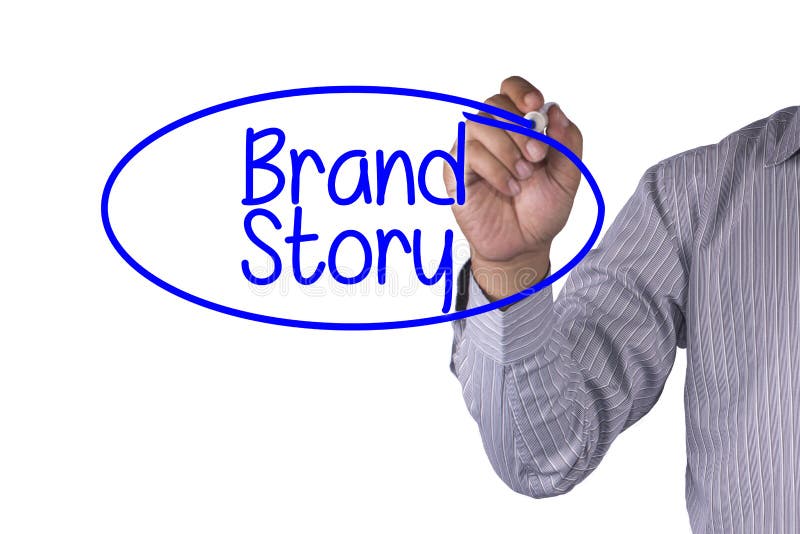 Business Concept Handwriting Marker and Write Brand Story Stock Image ...