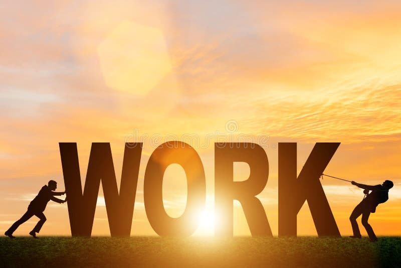 The Business Concept of Hard Work Stock Photo - Image of problem, power ...