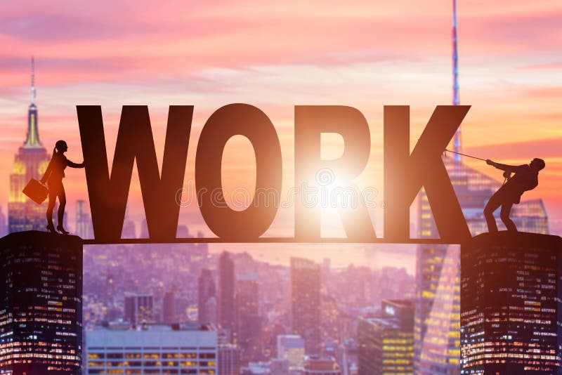 The Business Concept of Hard Work Stock Image - Image of male, employee ...