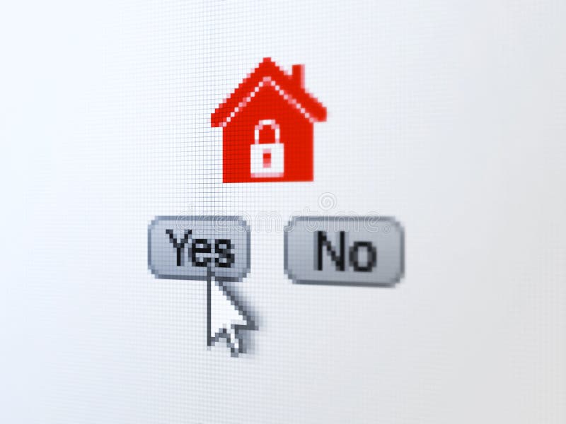 Business Concept: Home on Digital Computer Screen Stock Image - Image ...