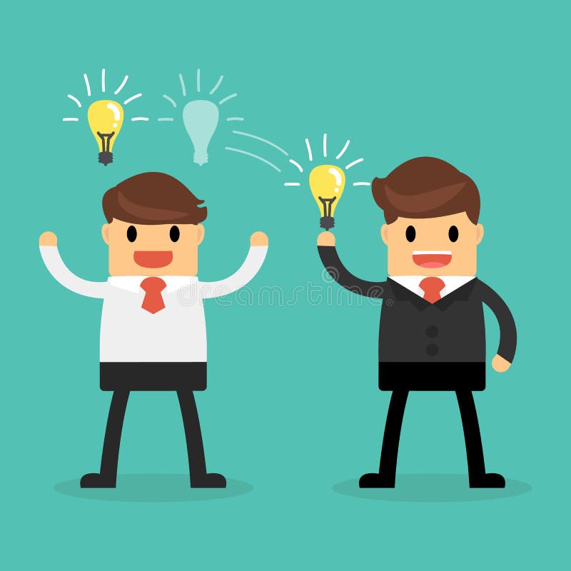 Ideas Sharing Linear Icon Concept. Ideas Sharing Line Vector Sign ...