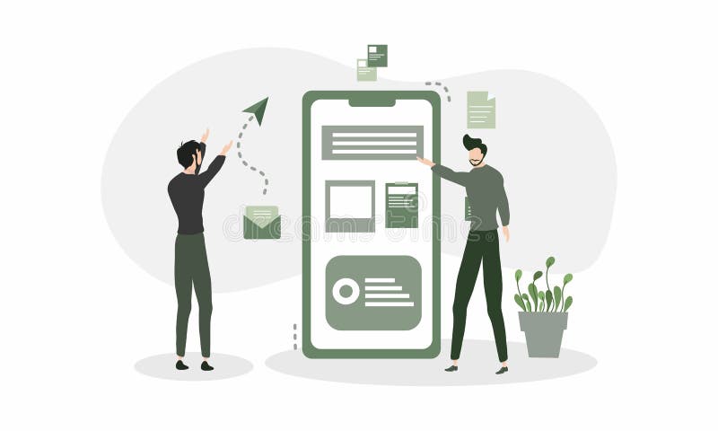 Business Concept Illustrations Vector Scenes at Office with Men and ...