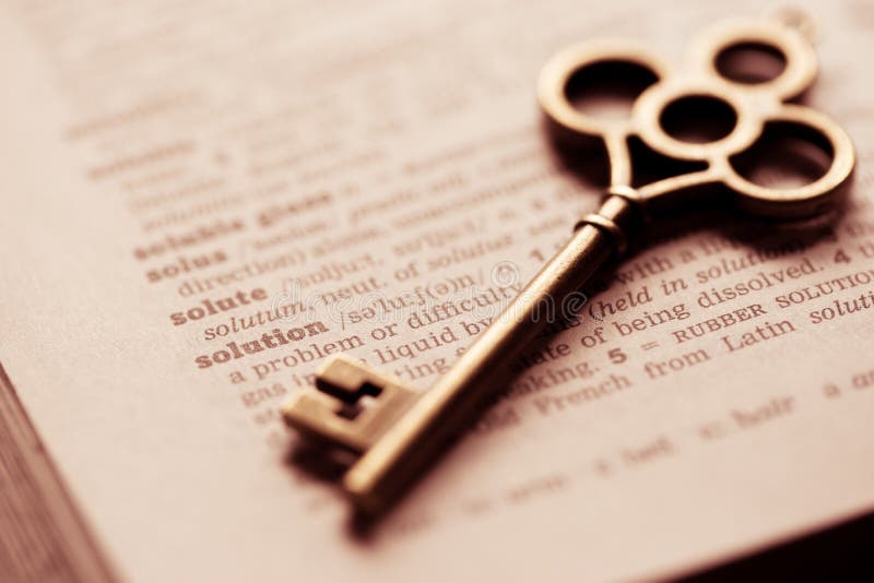 Business Concept Key for Solution Stock Photo - Image of victory ...