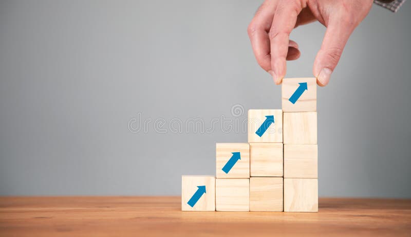 Business Concept of Ladder Career Path and Growth Success Process Stock ...