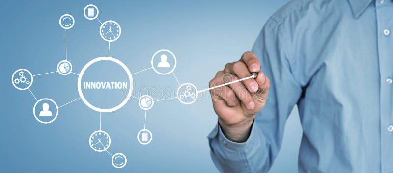 Business Concept. Man with Innovation Technology Stock Image - Image of ...