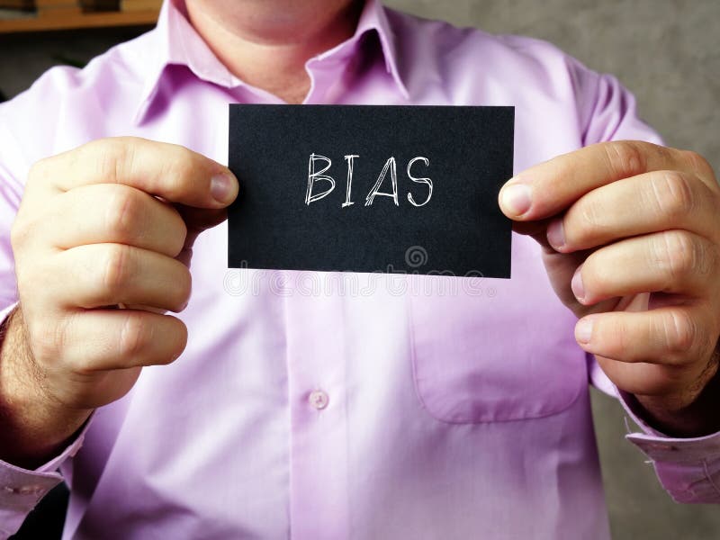 Business Concept Meaning BIAS with Sign on the Page Stock Photo - Image ...