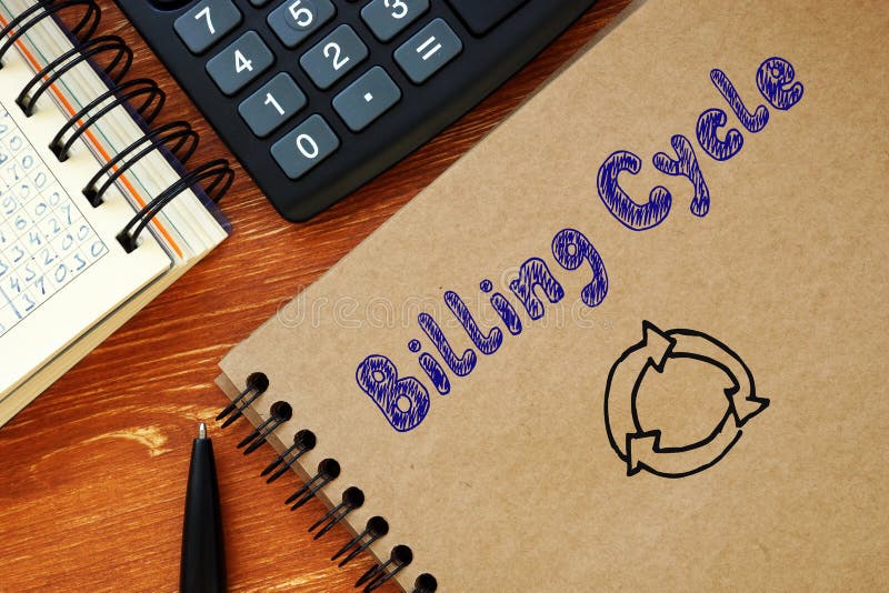 Business Concept Meaning Billing Cycle with Inscription on the Sheet ...