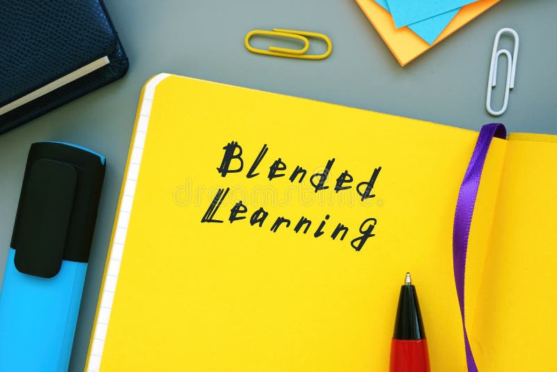 Business Concept Meaning Blended Learning with Sign on the Sheet Stock ... Business Concept Meaning Blended Learning with Sign on the Sheet Stock ...
