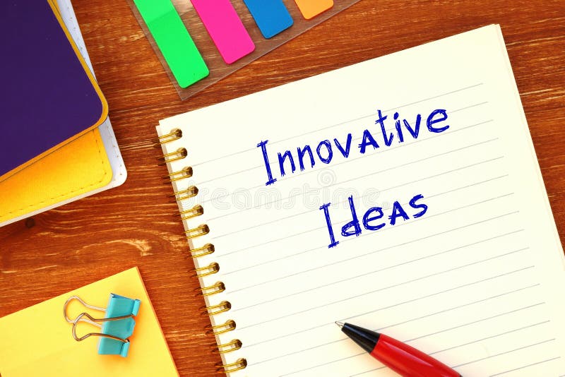 Business Concept Meaning Innovative Ideas with Phrase on the Sheet ...