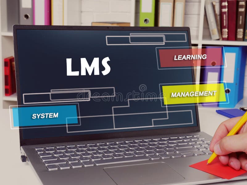 Learning Management System LMS is Shown Using the Text Stock Photo ...