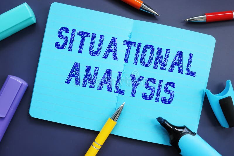 Business Concept Meaning Situational Analysis with Phrase on the Sheet ...