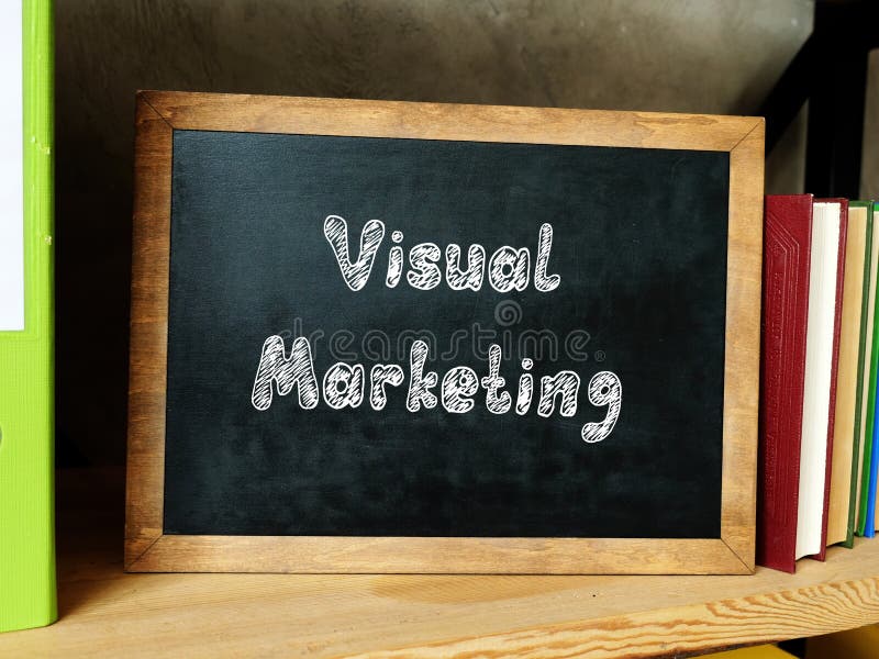 Business Concept Meaning Visual Marketing with Sign on the Page Stock ...