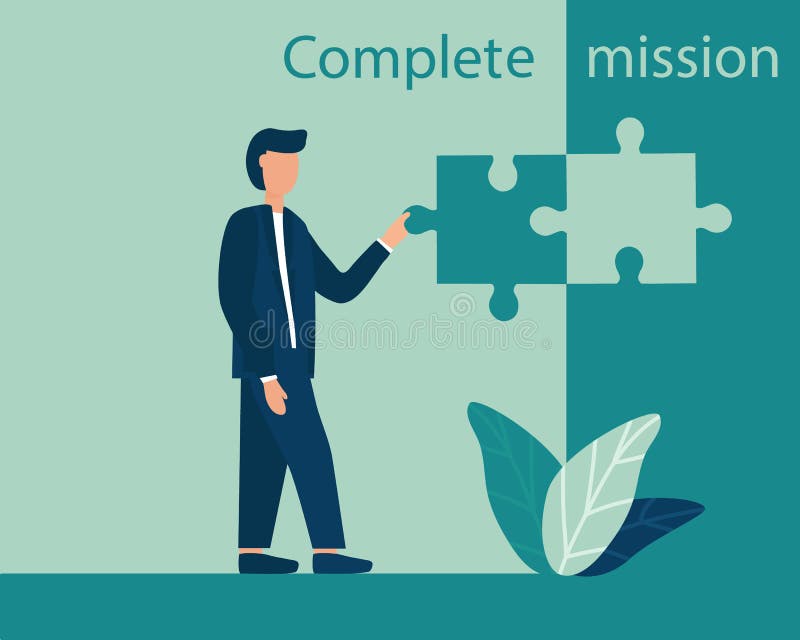 Business Concept of Mission Completion, Successful Completion of a Job ...