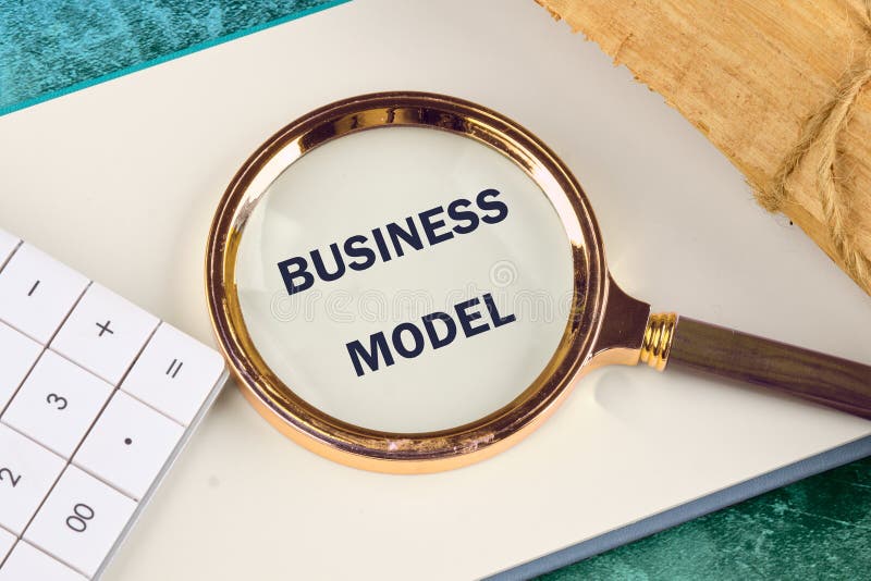 Business Concept. BUSINESS MODEL Text Written in a Notebook, Detected ...