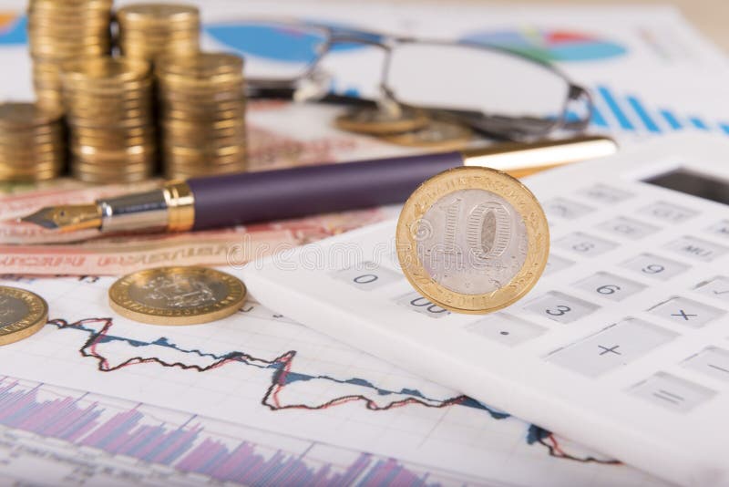 Business Concept with Money and Documents Stock Image - Image of ...