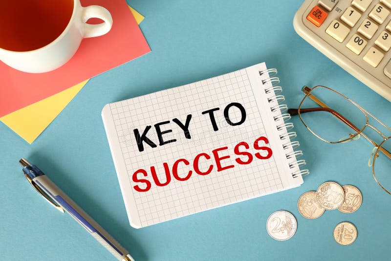 Business Concept - Notebook Writing Key To Success Stock Image - Image ...