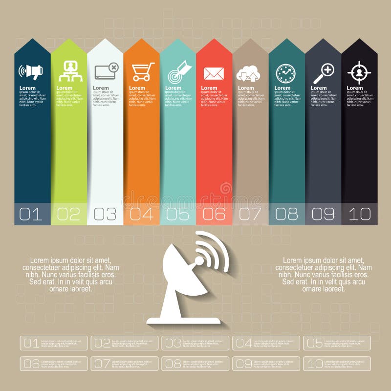 Business Concept with 10 Options, Parts, Steps or Processes. Stock ...