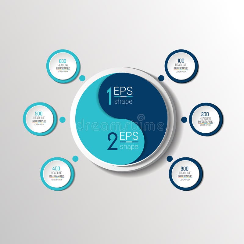 Business Concept with 6 Options, Parts, Steps. Stock Vector ...