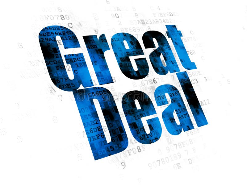 Business Concept: Great Deal on Digital Background Stock Illustration ...