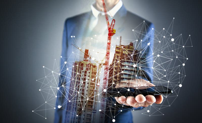 Business Concept Plan New High-rise Buildings Stock Photo - Image of ...