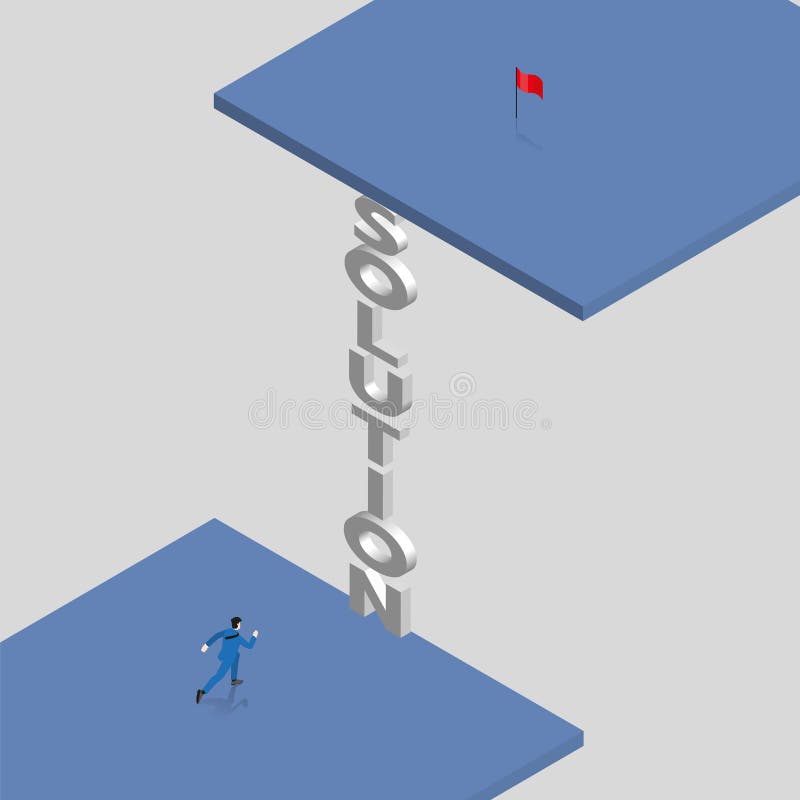 Business Concept of Possible, Challenge, Motivation, Problem, Solution ...