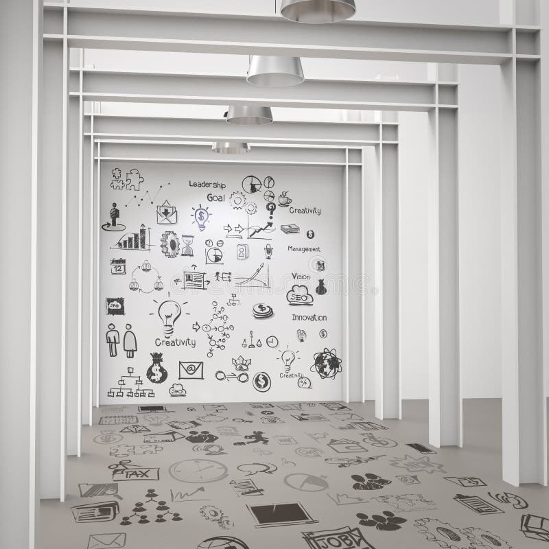 Business concept on poster stock illustration. Illustration of ...