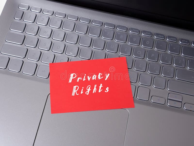 Business Concept about Privacy Rights with Sign on the Sheet Stock ...