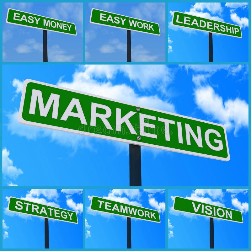 Business concept signs stock illustration. Illustration of teamwork ...