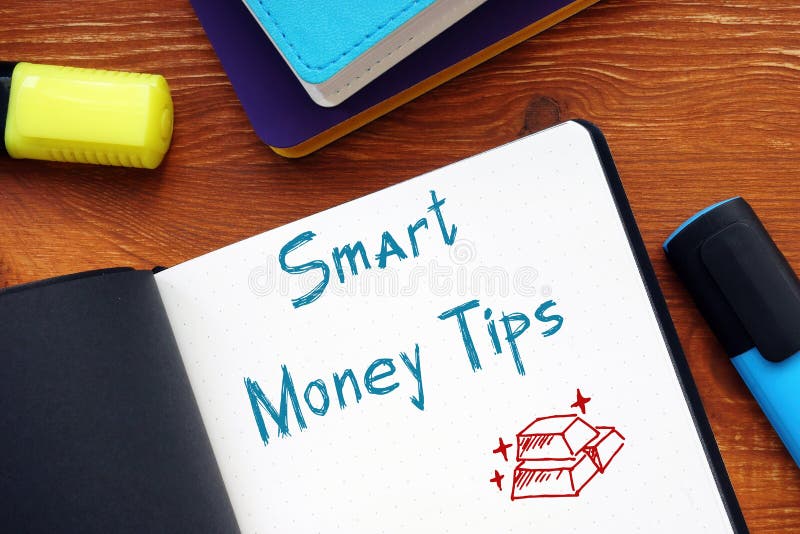 Business Concept about Smart Money Tips with Phrase on the Page Stock ...