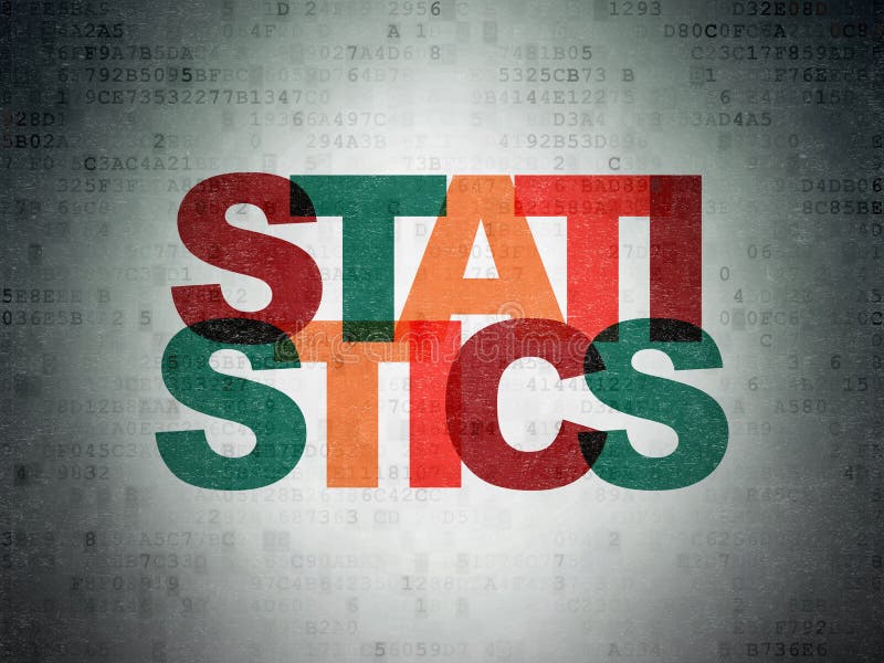Business Concept: Statistics on Digital Paper Stock Illustration ...