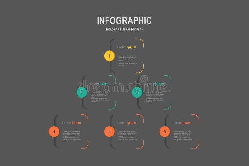 A Pyramid-shaped Modern Timeline Infographic Template Divided into Five ...