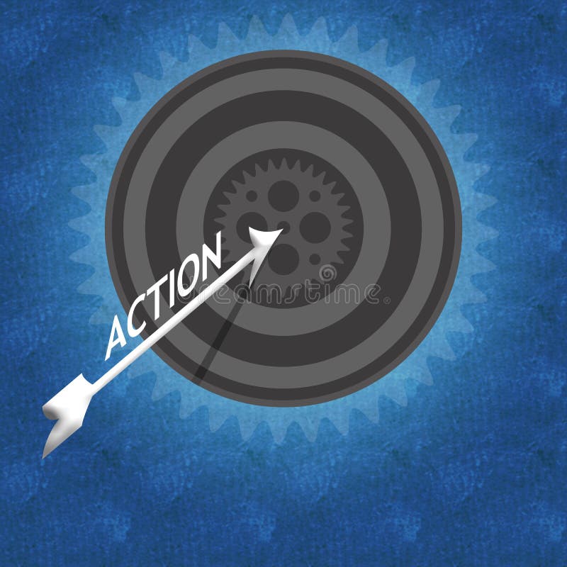 Business Concept for Success with the Right Action Stock Illustration ...